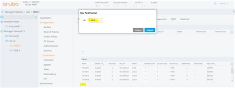 Link Aggregation Configuration For Aruba Controllers Solutions Tech Lab