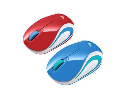 Logitech M187 Wireless Portable Mouse Red Ieccomputers