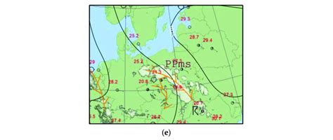 Synoptic Maps Showing The Analyzed Synoptic Situations At 1200 Utc