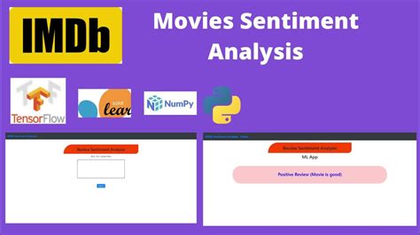 Imdb Sentiment Analysis Based On Comment Machine Learning Youtube
