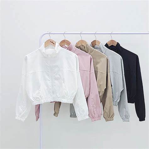 룸제이 당일🚀2개묶음할인꾸안꾸룩트레이닝마실룩데일리룩 미니멈 하이넥 절개 스포티 트레이닝 숏 크롭 집업 자켓 바람막이