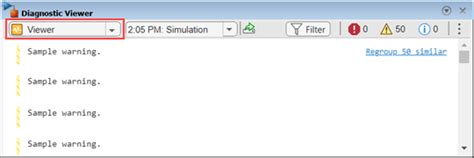 Compare Diagnostic Messages Between Model Simulations Matlab And Simulink