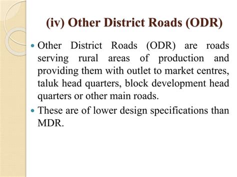 Classification Of Roads And Road Patterns Pptx Geography Science