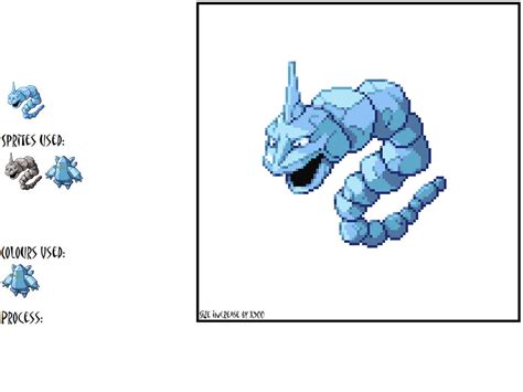 Pokemon Sprite Presenter Crystal Onix By Albinotyphlosion On Deviantart