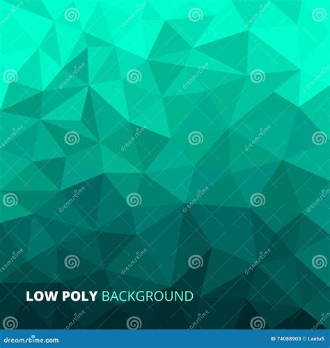 Aqua Blue Abstract Geometric Rumpled Triangular Low Poly Style Illustration Graphic Background