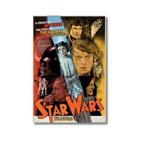 Galaxy At Stake Star Wars A New Hope Fine Art Giclee Popcultart