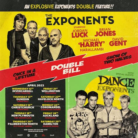 The Exponents New Shows Added For Exponents With Special Guests Dance