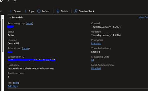 enabling partitions in premium service bus microsoft qanda