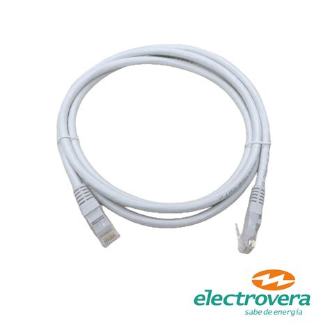 Electrovera Patch Cord Cat 6 3ft Gris 0 9metros