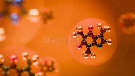 Highly Detailed Molecular Structure Of Caffeine Molecule With Visible