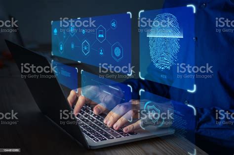 fingerprint scan for secure access to protected data network with
