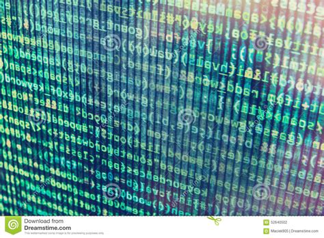 Programming Coding Source Code Screen Stock Illustration