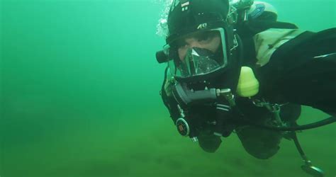 Diver With Ffm And Miliatry Drysuit Cumming
