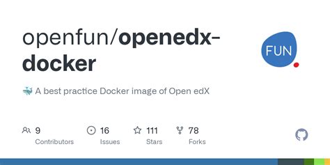 Github Openfun Openedx Docker Whale A Best Practice Docker Image Of Open Edx