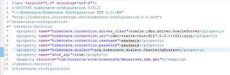 Contoh Program Integrasi Hibernate ORM Oracle 11g Menggunakan XML