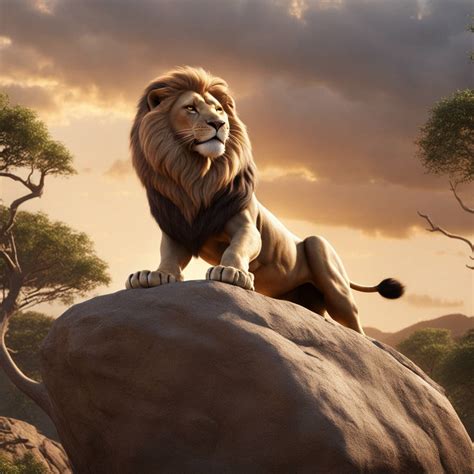 Lion King Simba Roaring On Pride Rock By Spikeomeo On Deviantart