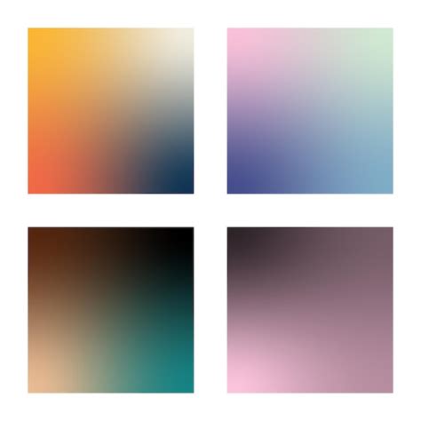 Premium Vector Set Of Different Gradients Consisting Of Four