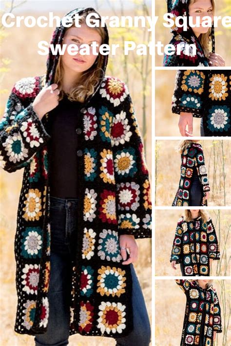 Easy To Crochet Granny Square Coat Pattern Artofit