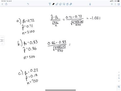 ⏩solved compute the value of the test statistic for each test using