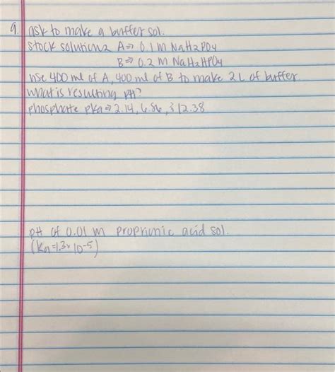 Solved Ask To Make A Buffer Sol Stock Soluticus A Chegg Com