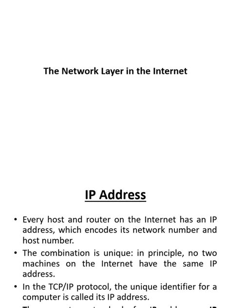 Cn Chapter 5 The Network Layer Class 3 4 Pdf Ip Address