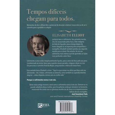O Sofrimento Nunca É Em Vão Mega Livros
