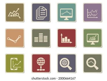 Data Analytics Icon Set User Interface Stock Vector Royalty Free Shutterstock