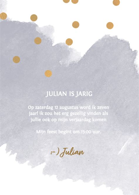 Uitnodiging Verjaardag Jongen 7 Jaar Kinderfeestjes Kaartje2go