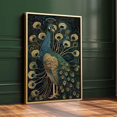 Peacock Wall Art Etsy
