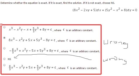 Solved Determine Whether The Equation Is Exact If It Is Chegg