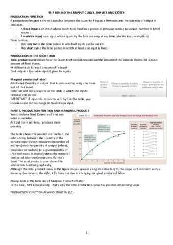 U 7 BEHIND THE SUPPLY CURVE INPUTS AND COSTS Pdf