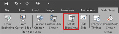 Slide Show View In PowerPoint 2016 For Windows