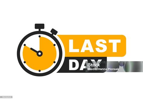 타이머가 있는 마지막 날 배너 마지막 오퍼 라벨 스페시오알 제공에 대한 시간의 카운트 다운 판매 프로모션배너 벡터 그림입니다