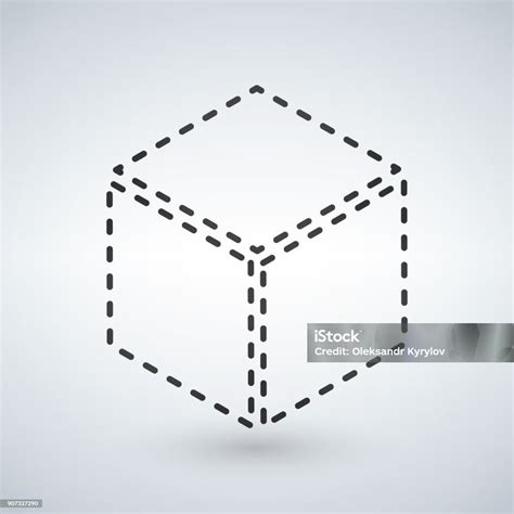 애플 리 케이 션 및 웹 사이트에 대 한 3 차원 또는 3 차원 큐브 육면체 평면 벡터 아이콘 고체에 대한 스톡 벡터 아트 및 기타 이미지 Istock