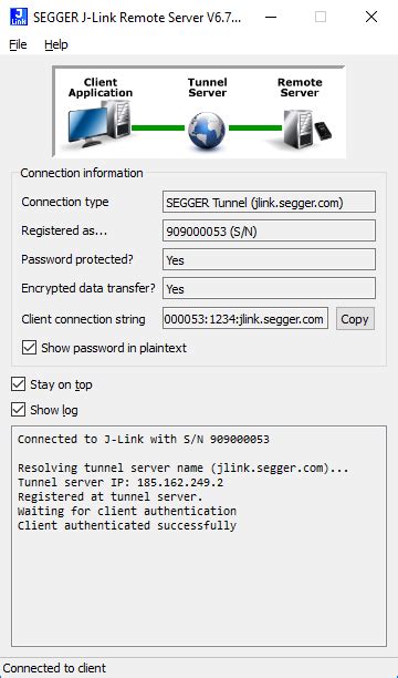 J Link Remote Server SEGGER Knowledge Base