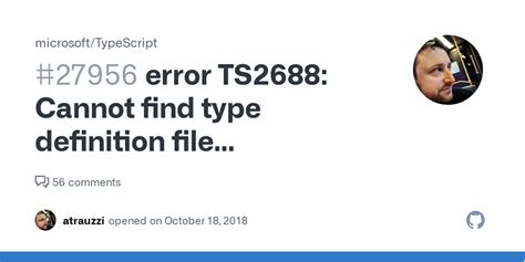 Error TS2688 Cannot Find Type Definition File For Random Paths