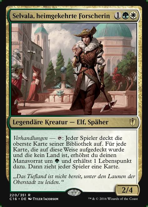Selvala Heimgekehrte Forscherin Mtg Commander 2016 220 Deutsch Magic The Gathering