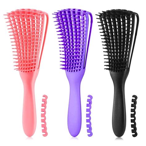 Livhil Detangler Hair Brush For Natural Curly Afro Hair Wet And Dry