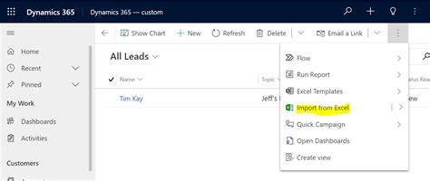 Removing Import From Excel In Dynamics 365 Carl De Souza
