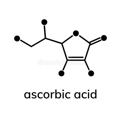 Ascorbic Acid Or Vitamin C Stock Vector Illustration Of Background