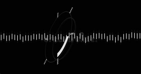 Composition Of Scope Scanning With Online Security Padlock Icon Stock
