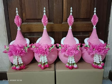 พร้อมส่งค่ะ พานพุ่มขนาด 7 พานพุ่มแม่พลอย ราคาส่ง