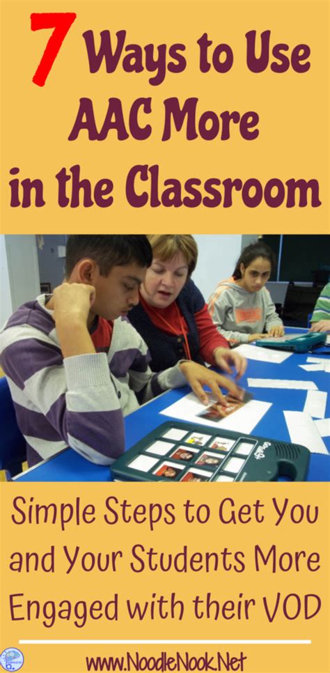 Using Aac More In The Classroom Meaningful And Useful Tips Noodlenook