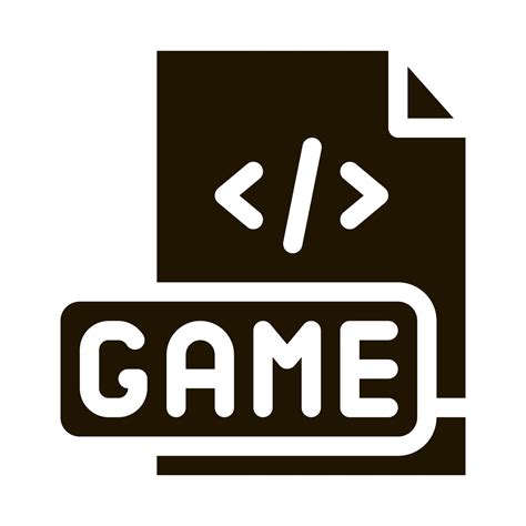 Game Development Coding Icon Vector Glyph Illustration 17496124 Vector Art At Vecteezy