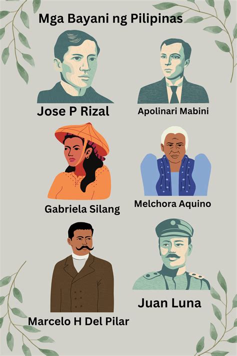 Mga Bayani Ng Pilipinas Noli Me Tangere Andrés Bonifacio Jose Rizal