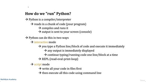 02 Running Python 014 Running Python Lecture Youtube