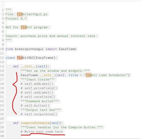 Solved In Python Please Indent Copy Of Code The Tidbit