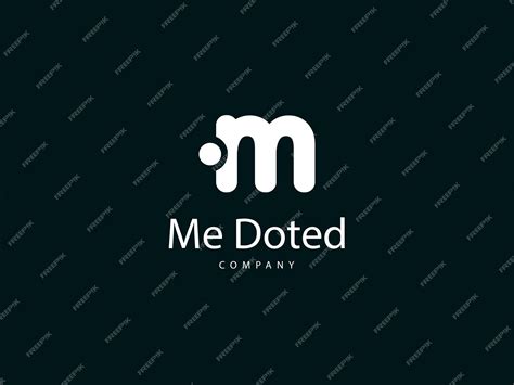 M 문자 로고 디자인 점이 있는 M 유형 로고 창의적이고 독특한 문자 M 로고 디자인 템플릿 프리미엄 벡터