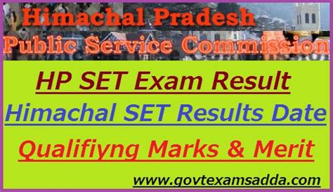 HP SET Result 2020 Himachal Pradesh SET Exam Results Cut Off Marks