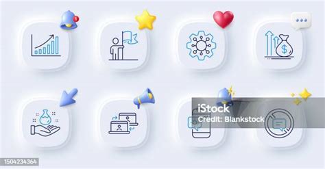 예산 차트 꺾은선형 아이콘 웹 앱의 경우 인쇄 벡터 3차원 형태에 대한 스톡 벡터 아트 및 기타 이미지 Istock